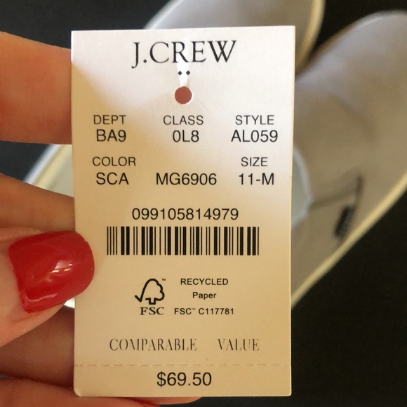 J. Crew | Shoes | Nwt J Crew Factory Explorer Gray Canvas Slip On Boat ...